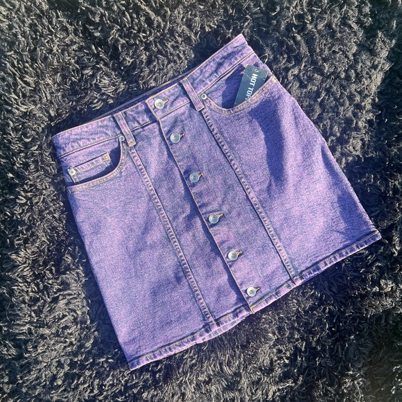 Hot Topic | Skirts | Nwt Hot Topic Purple Tint Denim Skirt | Poshmark